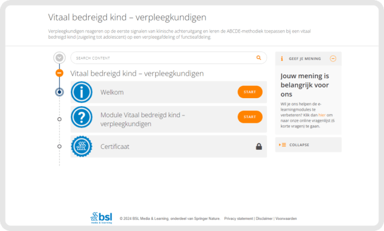 Prinses Maxima Centrum - Courseware